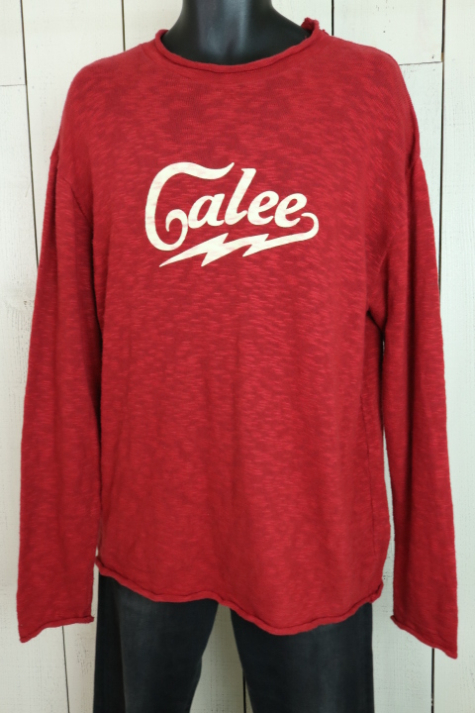19SS CALEE：薄手 ロールネック スラブニットセーター レッドL キャリー/CL-19SS023/COTTON SLUB KNIT SWEATER(Lサイズ)｜売買されたオークション ...