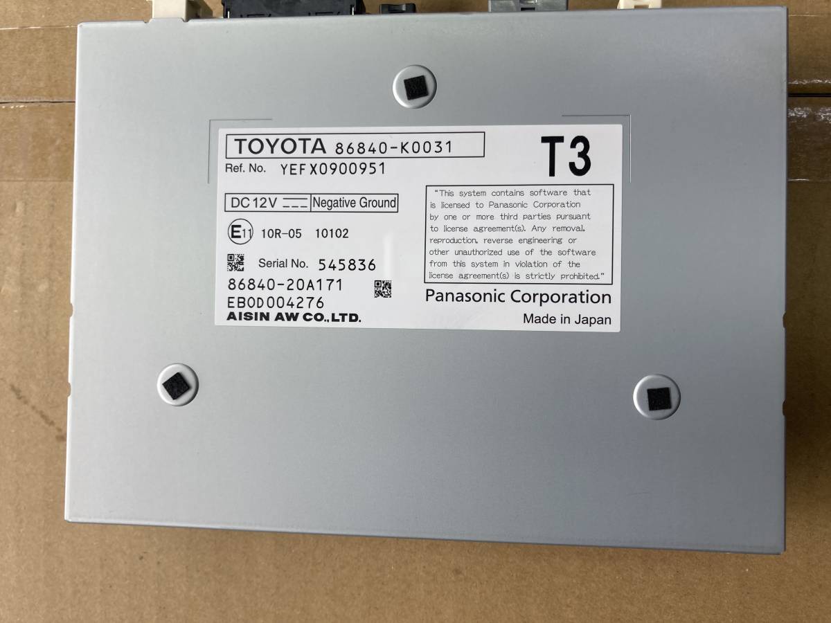 トヨタ エントリーナビキット 86007-52010(トヨタ、ダイハツ)｜売買されたオークション情報、yahooの商品情報をアーカイブ公開 - オークファン（aucfan.com）