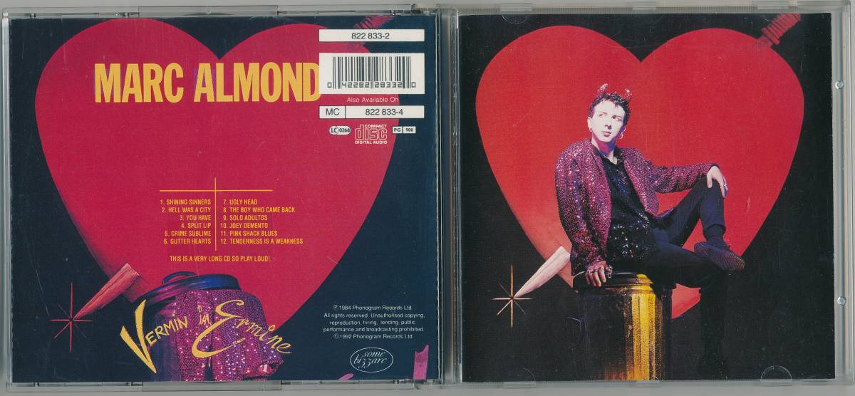 Marc Almond And The Willing Sinners / Vermin In Ermine / CD / Phonogram ...