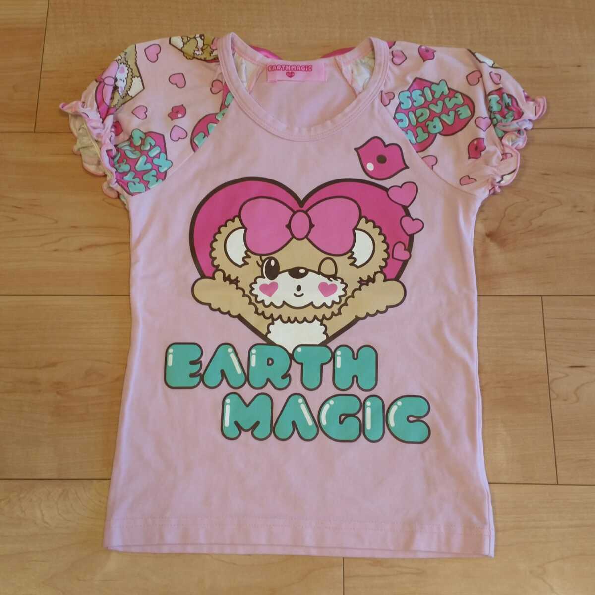 アースマジック マフィーちゃん リボン付 トップス 日本製 120 110 / EARTHMAGIC 半袖Tシャツ(120（115～124cm）)｜売買されたオークション情報、yahooの商品 ...