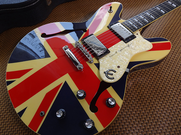 Epiphone SUPERNOVA Union Jack Noel Gallagher Model OASIS ノエル ギャラガー セミアコ ...