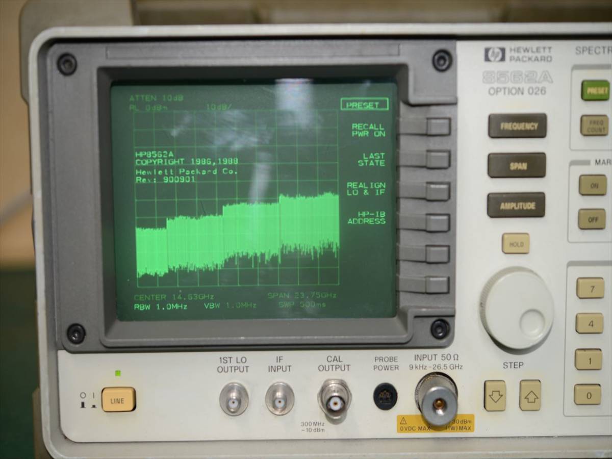 HP 8562A SPECTRUM ANALYZER 9 kHz - 26.5 GHz Option 026(アマチュア無線)｜売買された ...