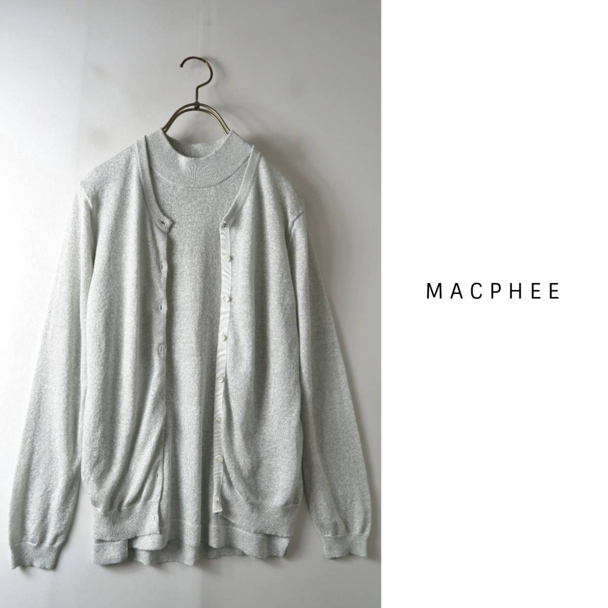 トゥモローランド/マカフィー MACPHEE 洗える フレンチリネン アンサンブルニット 1サイズ A-O 3169(ジャケット、上着)｜売買されたオークション情報、yahooの商品情報を ...