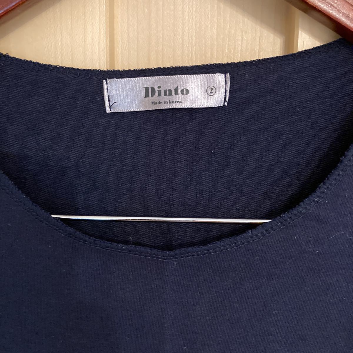 Dinto wood which flows ボートネック5分袖カットソー ネイビーL(その他の袖丈)｜売買されたオークション情報、yahooの商品情報をアーカイブ公開 - オークファン ...