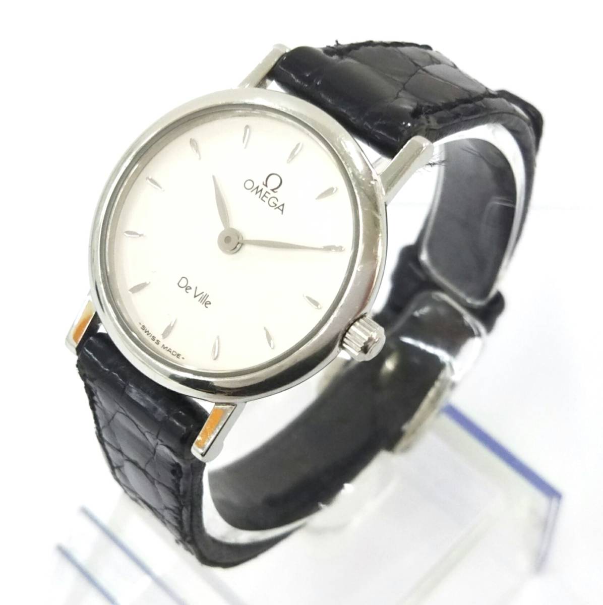 OMEGA オメガ De Ville デヴィル 595.1111 クォーツ レディース 腕時計 企業名入｜ブランド腕時計