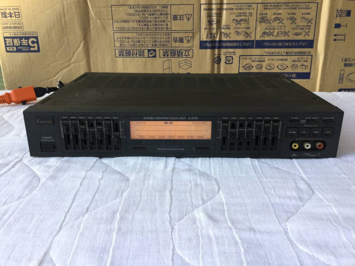 SANSUI G-E701 エコライザー(イコライザー)｜売買されたオークション情報、yahooの商品情報をアーカイブ公開 - オークファン（aucfan.com）