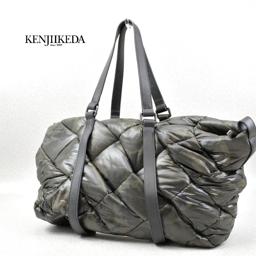 相場価格￥49 000- 極 KENJI IKEDA ケンジイケダ 牛革使用 ナイロン×レザー PULSE パルス キルティングトートバッグ ...