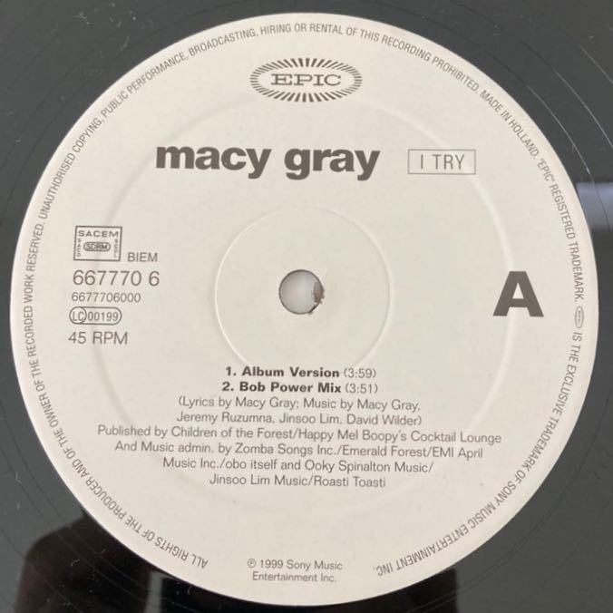 Macy Gray I Try 12inch オリジナル盤 Jaydee Remix the Ummah J DILLA 90'S HIP ...