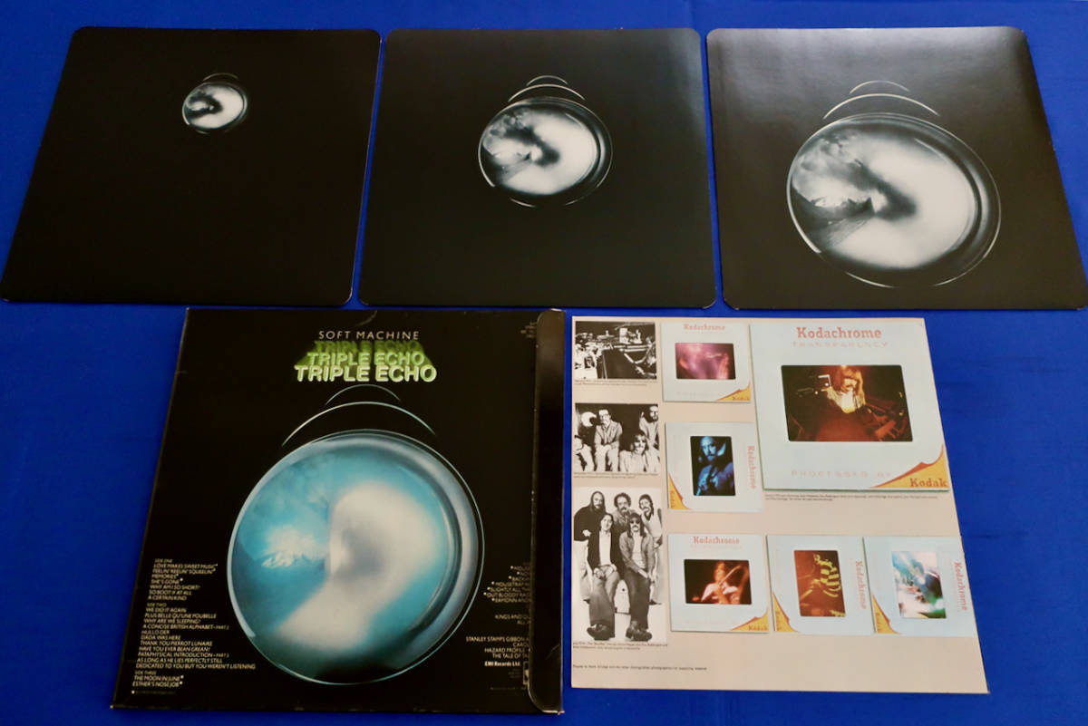 英国Harvest原盤 Soft Machine Triple Echo 3LP 全編試聴済み Kevin Ayers Robert ...