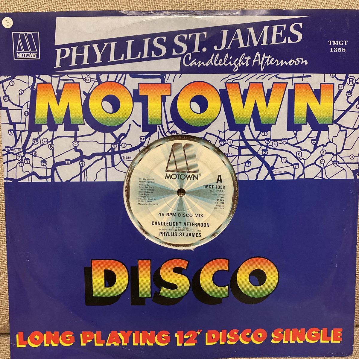 Phyllis St. James - Candlelight Afternoon UK盤12インチ DISCOMIX収録 5:29(R&B ...