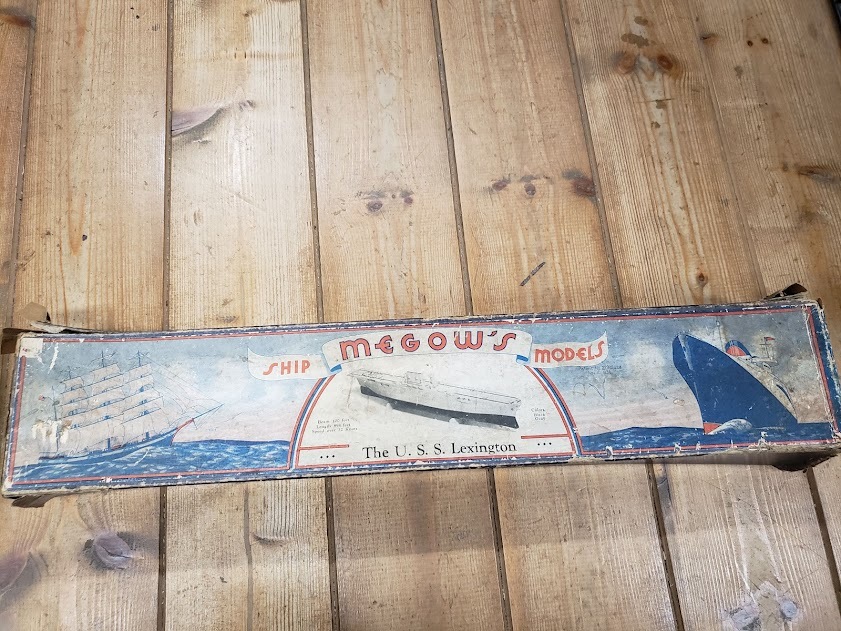 木製模型 MEGOW’S SHIP MODELS The U.S.S. Lexington レキシントン アンティーク(アメリカ)｜売買された ...