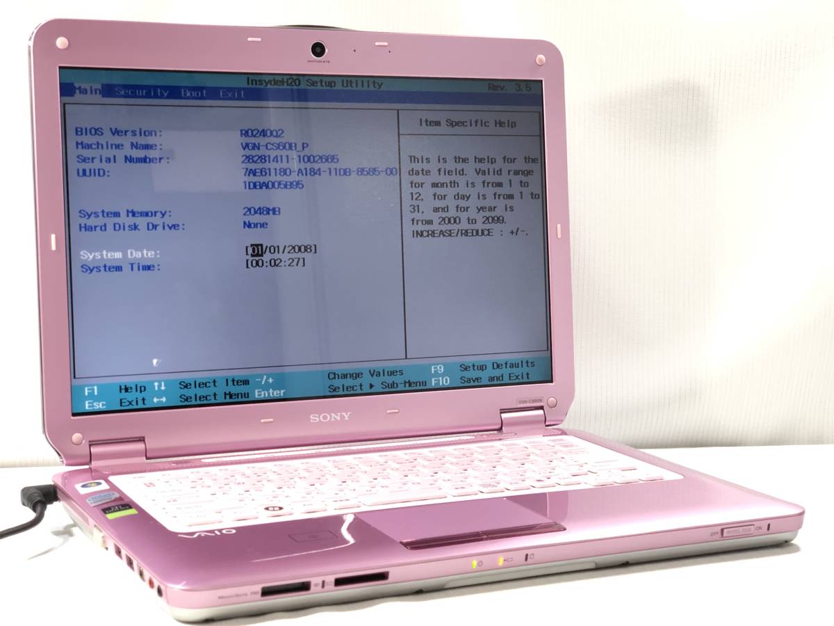 BIOS起動 SONY VAIO VGN-C560B PCG-3C4 HDD無 ノートPC 現状品 ジャンク扱い W04-1011(15インチ～)｜売買されたオークション情報、yahooの商品 ...