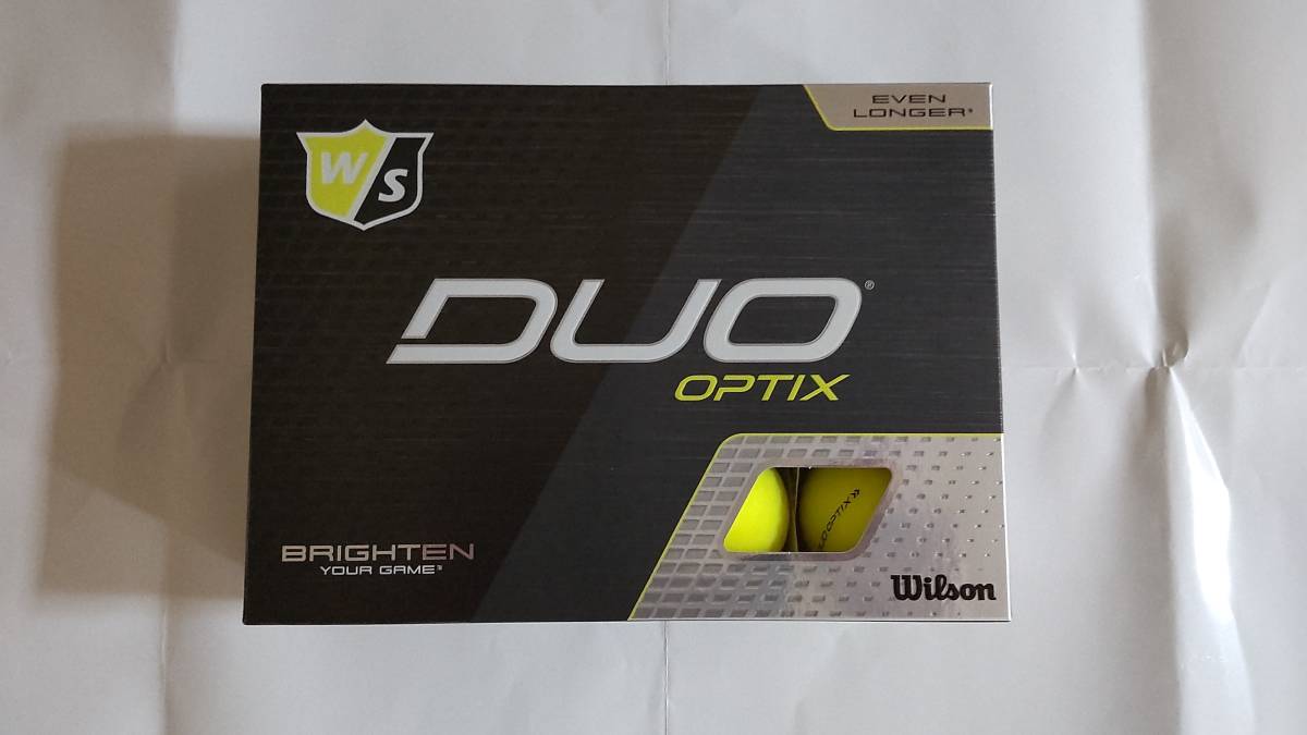 ゴルフボール 1ダース 12球 2020 ウィルソン デュオ オプティクス イエロー 黄 DUO Optix Golf Balls(1ダース ...