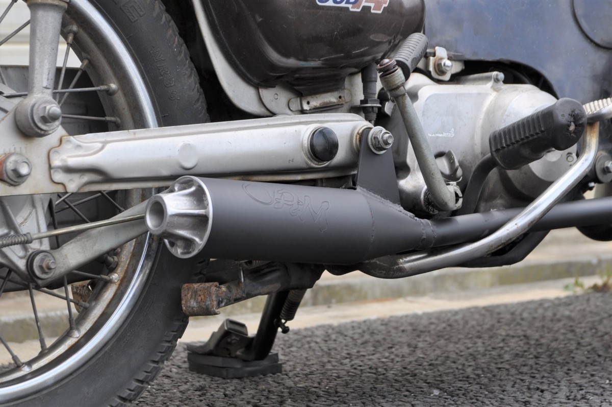 ORM製 ホンダ スーパーカブ リトルカブ 50 70 90 刻印入り ダウンマフラー 耐熱ブラック塗装 キャブ車用 ステッカー(マフラー本体（社外）)｜売買されたオークション情報、yahoo ...