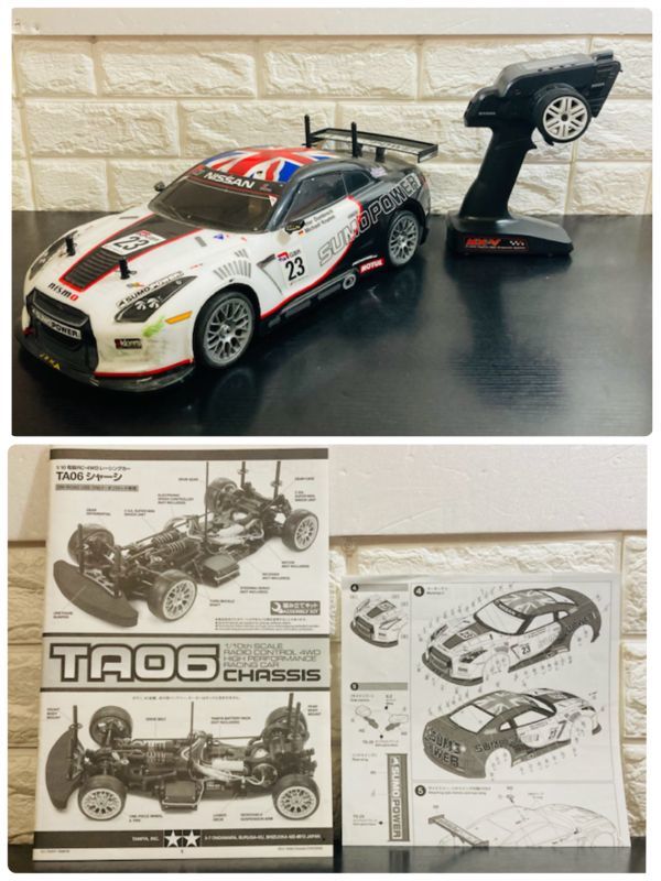 100@mk30 送100 1円 現状品 タミヤ TAMIYA 1/10 TA06 シャーシ 日産 GT-R ボディ プロポ サンワ MX-V まとめセット(田宮模型)｜売買されたオークション ...