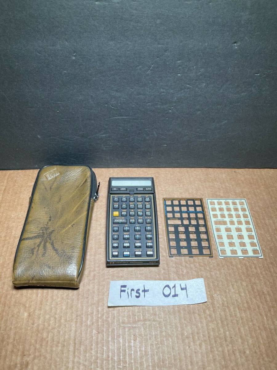 Vintage HP 41 CX Calculator With Case & Surveying 1 Module For Parts Or ...