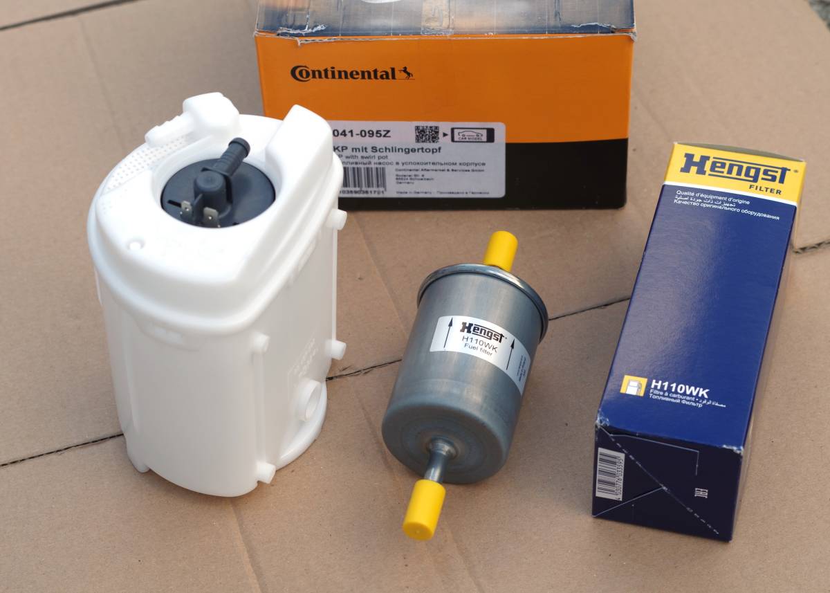 VW Lupo GTI含む VDO製フューエルポンプ Hengst製フィルターセット VDO E22-041-095Z Hengst ...