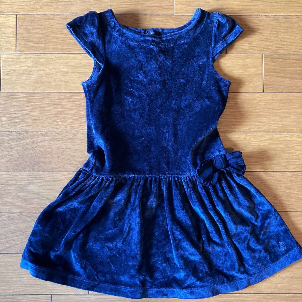 プチバトー プチバトゥ PETIT BATEAU 4ans 104cm 100cm 105cm ベロア 紺 ネイビー ワンピース 冬(女の子用)｜売買されたオークション情報、yahooの商品 ...