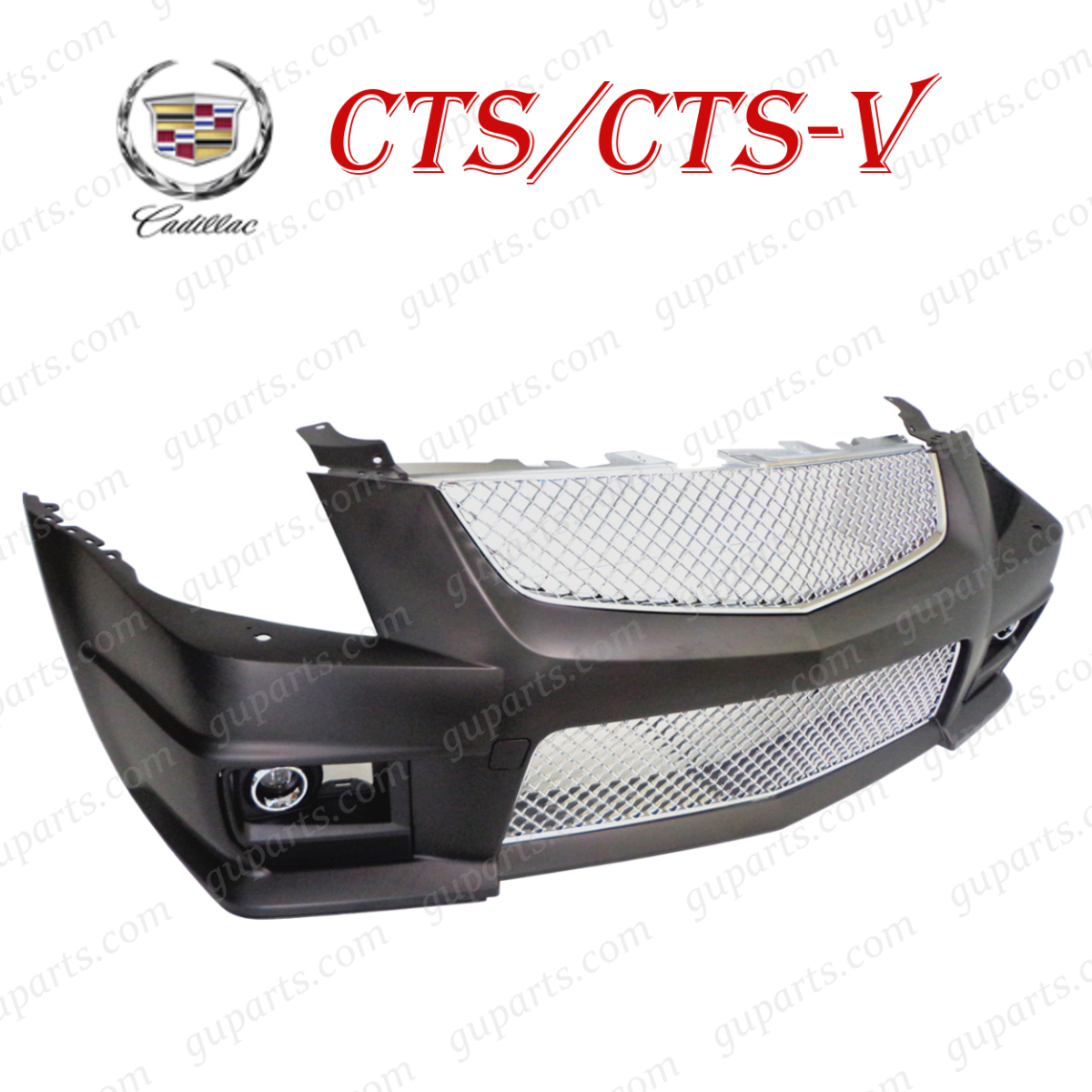 キャデラック CTS CTSV 2008 フロント バンパー クローム メッキ グリル フォグ ランプ エアロ スポイラー ボディ パーツ ...