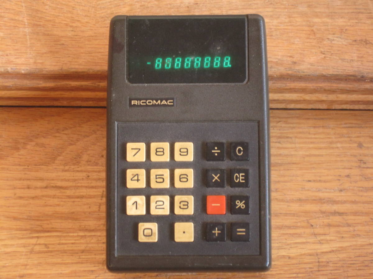 み RICOMAC リコマック RC-8B 使用感あり RICOH リコー 昭和レトロ 電卓(電化製品)｜売買されたオークション情報 ...