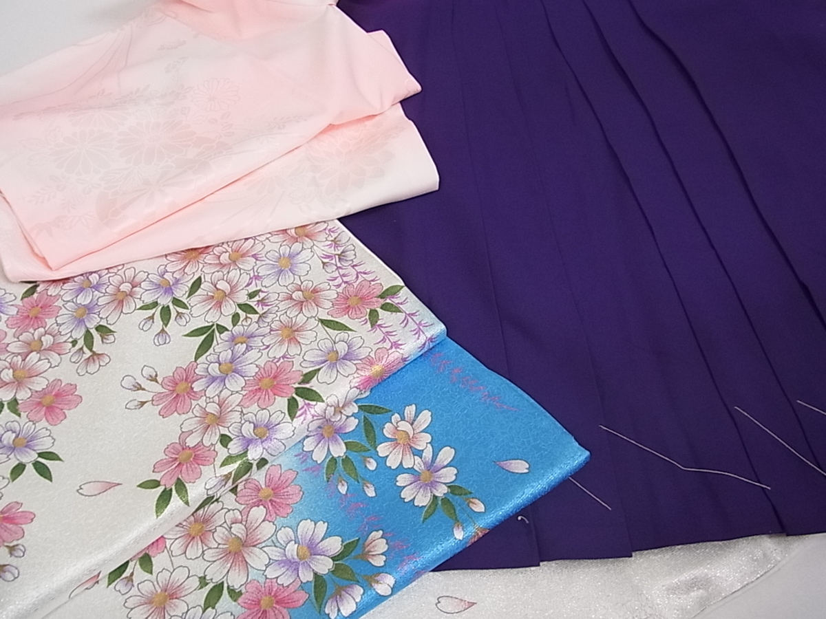 平和屋 極上 二尺袖着物 袴 長襦袢 セット 卒業式 入学式 舞花文 暈し染s5413(振袖)｜売買されたオークション情報、yahooの商品情報をアーカイブ公開 - オークファン（aucfan ...