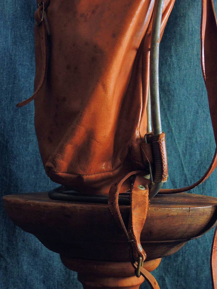 60s70sヴィンテージ1960年代1970年代ノルウェーBERGANSベルガンス馬革バックパック北欧レザーリュックサックBREE HENRY ...