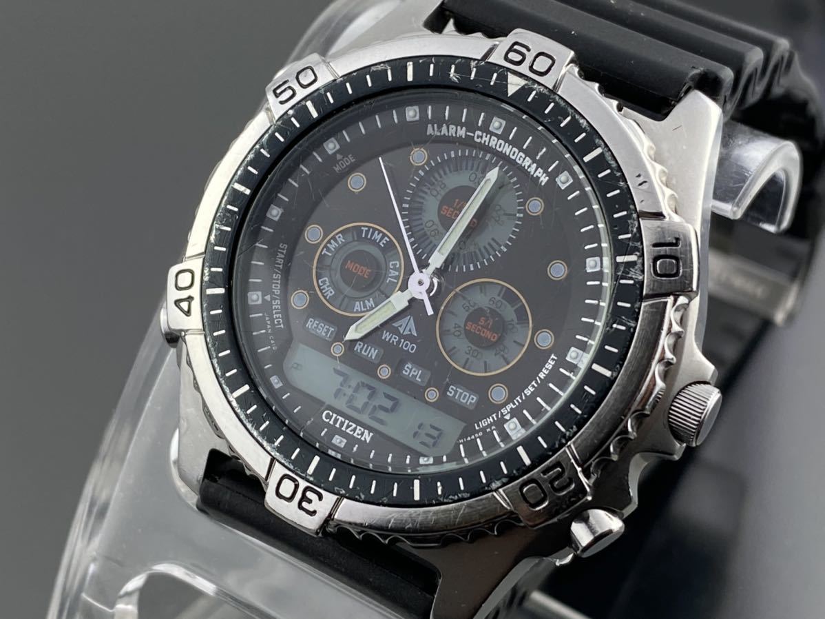 A799 ク 1円 メンズ腕時計 アナデジ シチズン プロマスター CITIZEN PROMASTER C410-000486(プロマスター ...