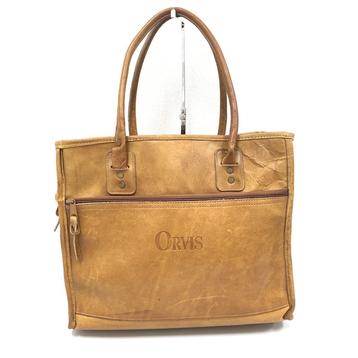 ORVIS オービス 本革 トートバッグ レザー ブラウン ヴィンテージ USA製 大きいサイズ 1745(トートバッグ)｜売買された ...