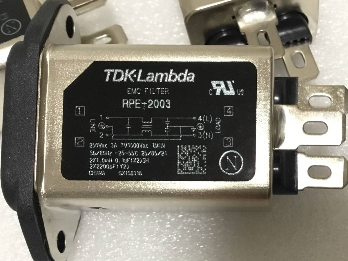 TDK ノイズフィルター TDK EMC FILTER RPE-2003 250V 3A 4個(その他)｜売買されたオークション情報 ...