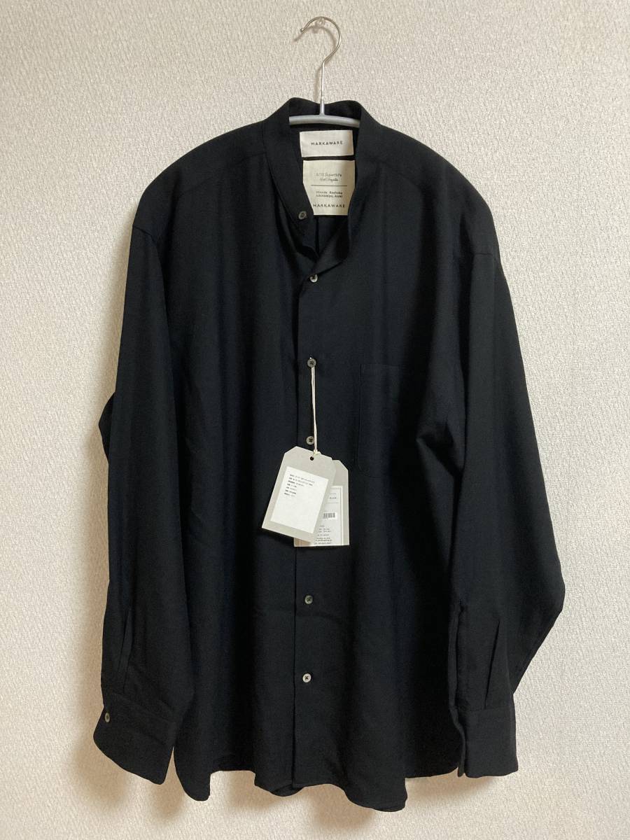 MARKAWARE 21FW スーパー120’sウールヴィエラ コンフォートフィットバンドカラーシャツ BLACK サイズ1 A21C-11SH01C(marka)｜売買されたオークション情報 ...