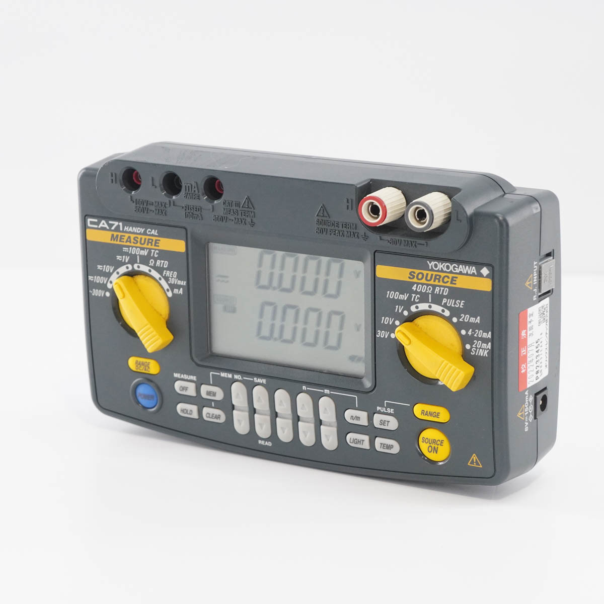 DW 8日保証 2022年7月次回校正 YOKOGAWA CA71 HANDY CAL ハンディキャル ハンディキャリブレーター AC ...