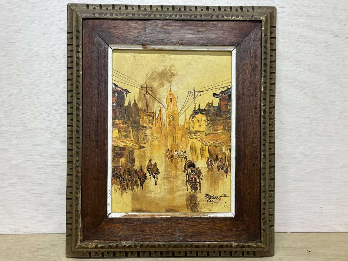 LES R.Ladenes 詳細不明 傑作 油彩画 4号 マニラ ムスク 寺院 イスラム教 検索: アッラー(自然、風景画)｜売買された ...