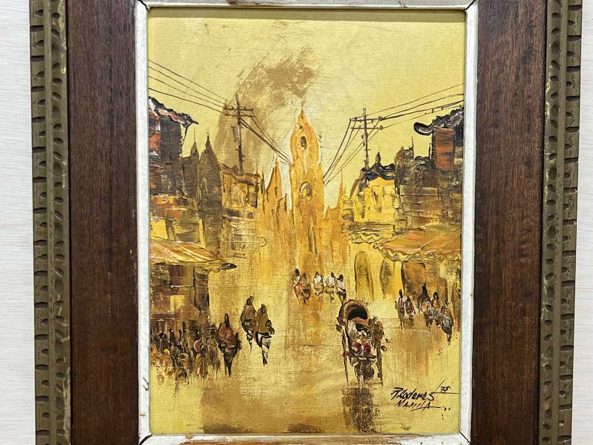 LES R.Ladenes 詳細不明 傑作 油彩画 4号 マニラ ムスク 寺院 イスラム教 検索: アッラー(自然、風景画)｜売買された ...