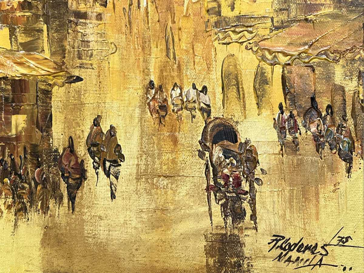 LES R.Ladenes 詳細不明 傑作 油彩画 4号 マニラ ムスク 寺院 イスラム教 検索: アッラー(自然、風景画)｜売買された ...