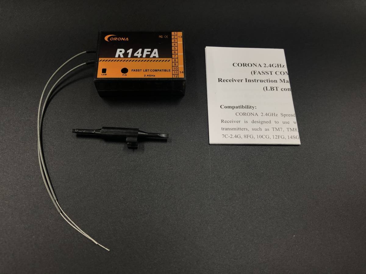 CORONA R14FA 14CH 受信機 2.4G Futaba双葉FASST互換 8fg 12z 14MZ 16SZ 18SZ 18MZ ...