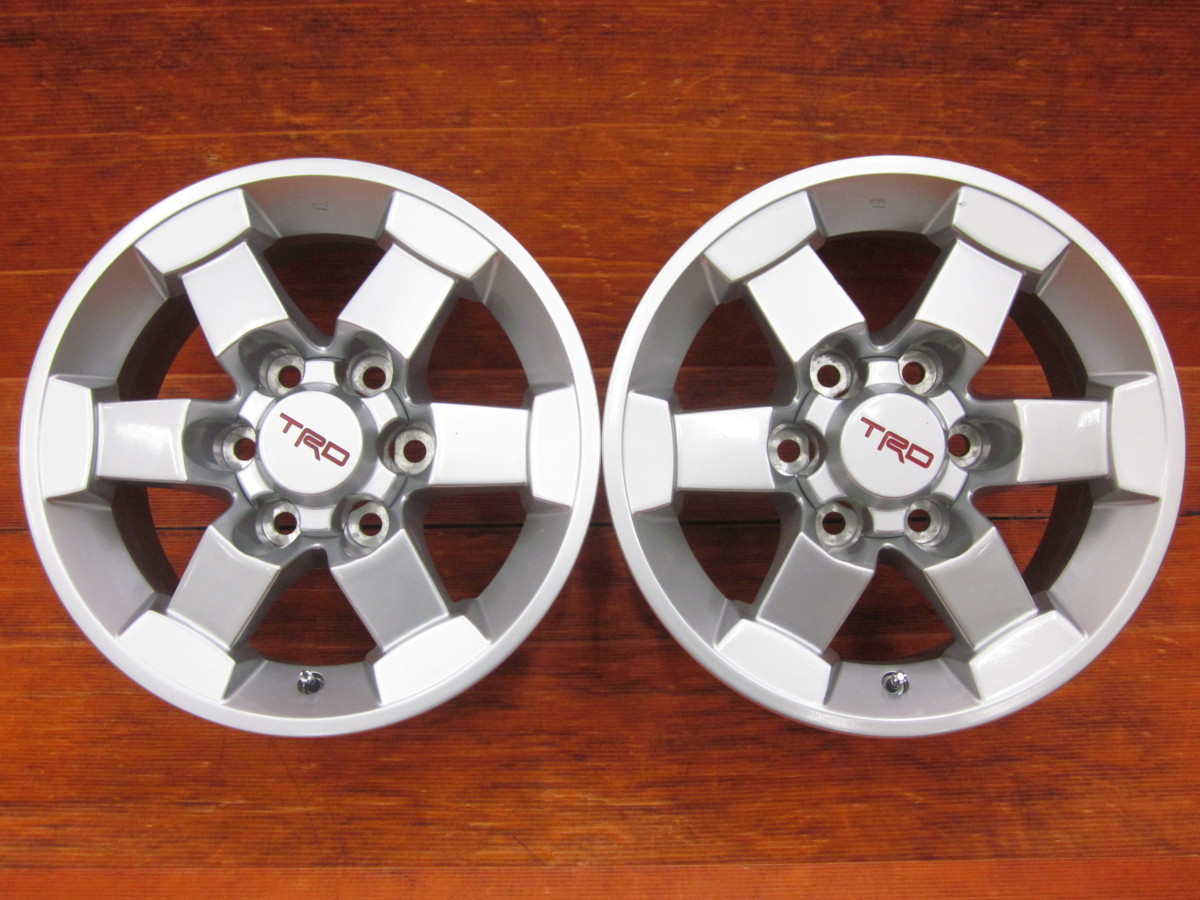 Y USトヨタ TRD スポークホイール PT904-35070 シルバー 16インチ 7.5J +15 PCD139.7 6H 品 2本 ...