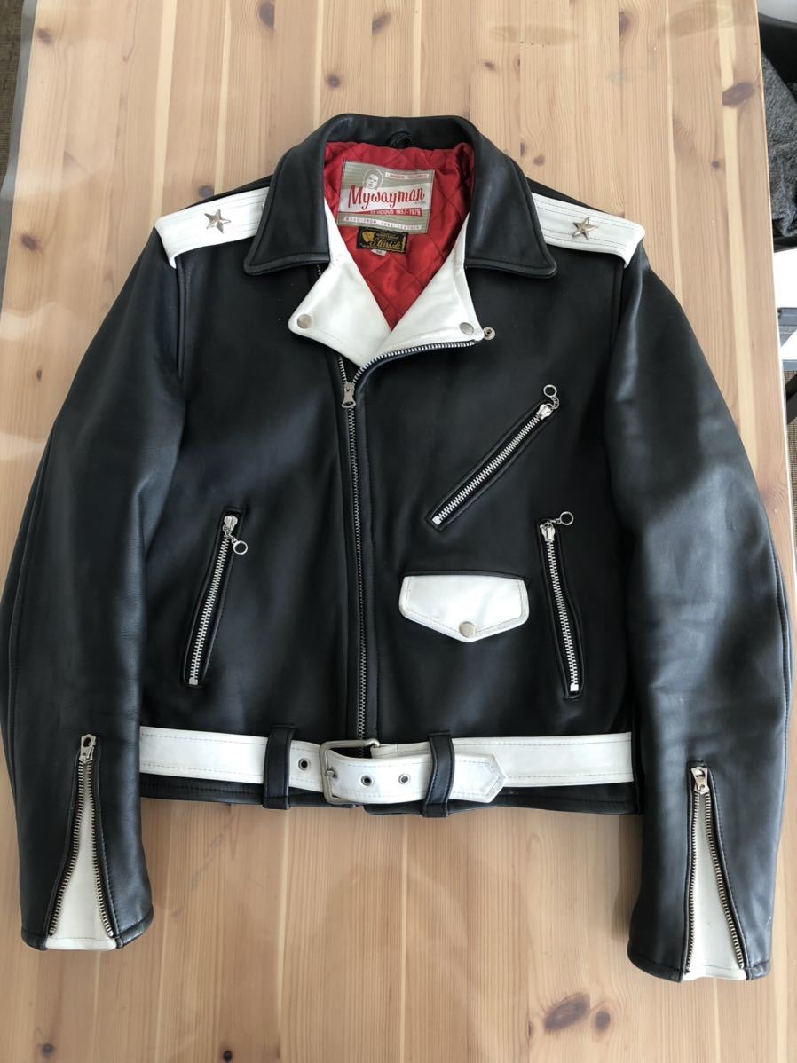 666 ライダース シド ジョニーサンダース 50s ダニエルブーン ペニーズ ワンスター ツートン schott lewis leather ...