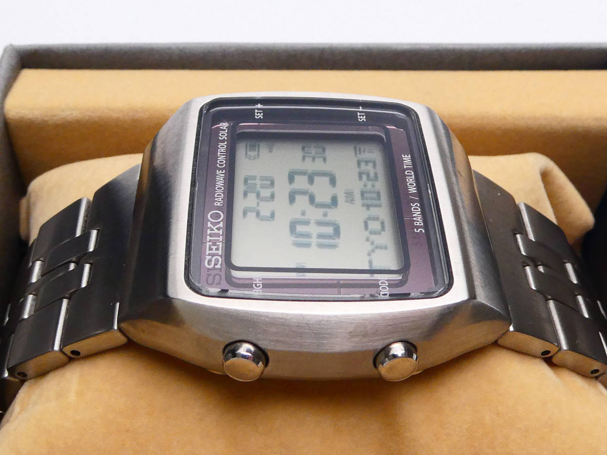 ソーラー電波時計 SEIKO SPIRIT スピリット SBPG001 S760-0AA0 黒文字盤 メンズ 腕時計 デジタル ...