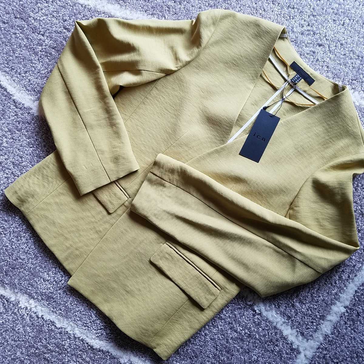 ICB ノーカラージャケット(iCB)｜売買されたオークション情報、yahooの商品情報をアーカイブ公開 - オークファン（aucfan.com）