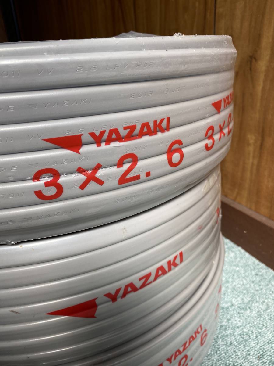 3×2.6 VVFケーブル VA線 1巻 矢崎(電線)｜売買されたオークション情報、yahooの商品情報をアーカイブ公開 - オークファン（aucfan.com）