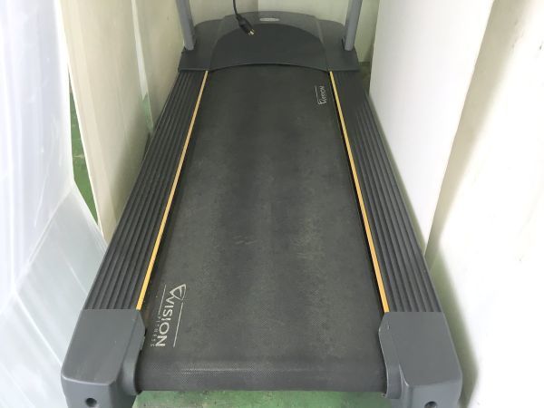引取限定 大阪 Treadmill トレッドミル FITNESS VISION ランニングマシン スポーツ T60 健康器具/約H146× ...