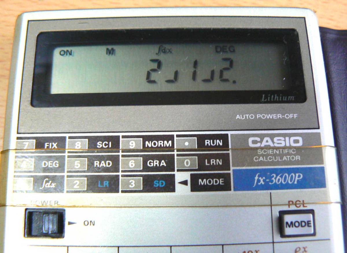昭和 CASIO プログラム関数電卓 fx-3600P 品(カシオ)｜売買されたオークション情報、yahooの商品情報をアーカイブ公開 ...