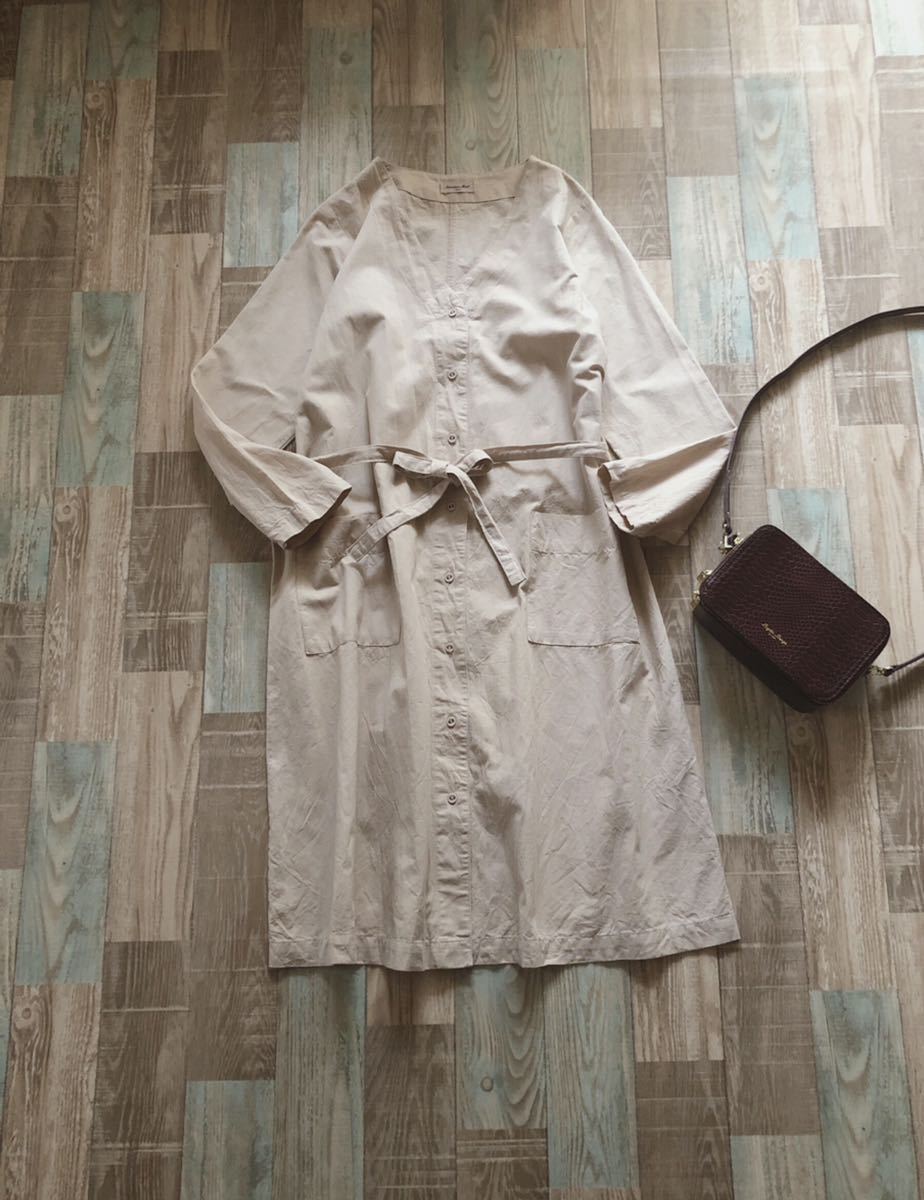 Samansa Mos2サマンサモスモス リネン混ワンピースコート SM2(ワンピース)｜売買されたオークション情報、yahooの商品情報をアーカイブ公開 - オークファン（aucfan.com）