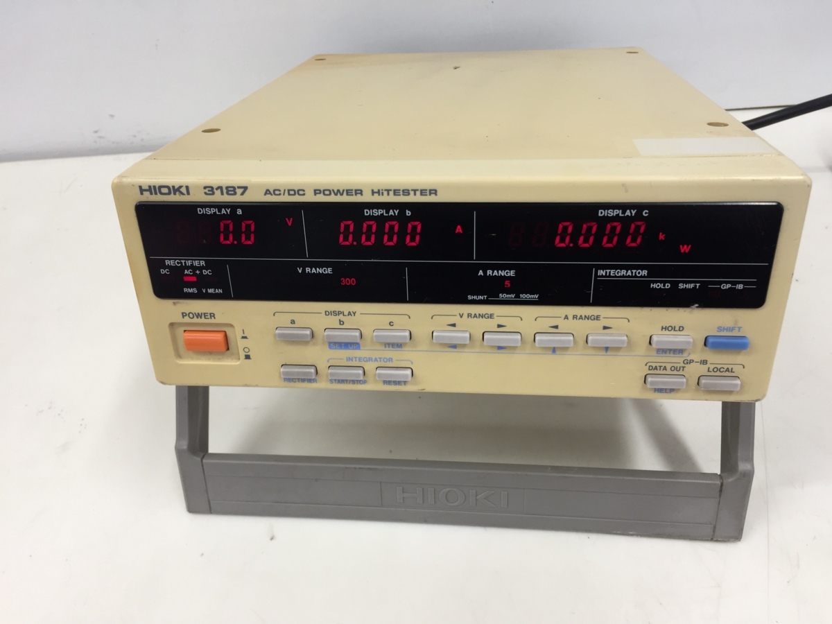 HIOKI 3187 AC/DC POWER HiTESTER パワーメーター 日置電機 Digital Multimeter デジタルマルチ ...