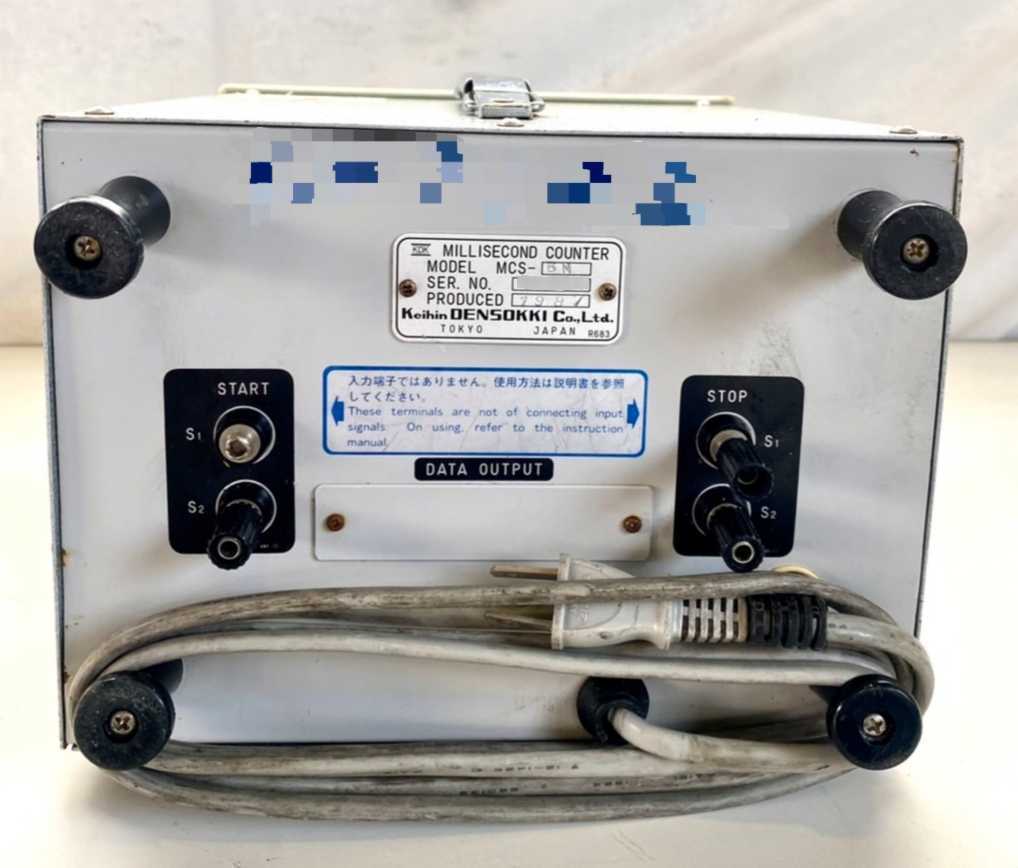 T265 Keihin DENSOKKI 京浜電測器 MILLISECOND COUNTER ミリセコンドカウンター MCS-5N(電気計測器 ...
