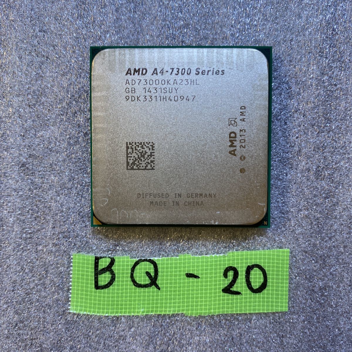 BQ-20 激安 CPU AMD A4-7300 3.8GHz AD73000KA23HL 同梱可能(AMD)｜売買されたオークション情報、yahooの商品情報をアーカイブ公開 ...