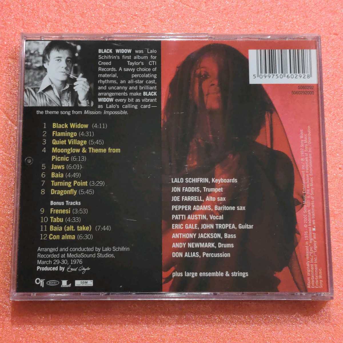 CD LALO SCHIFRIN BLACK WIDOW ラロ シフリン 輸入盤 JON FADDIS JOE FARRELL PEPPER ...