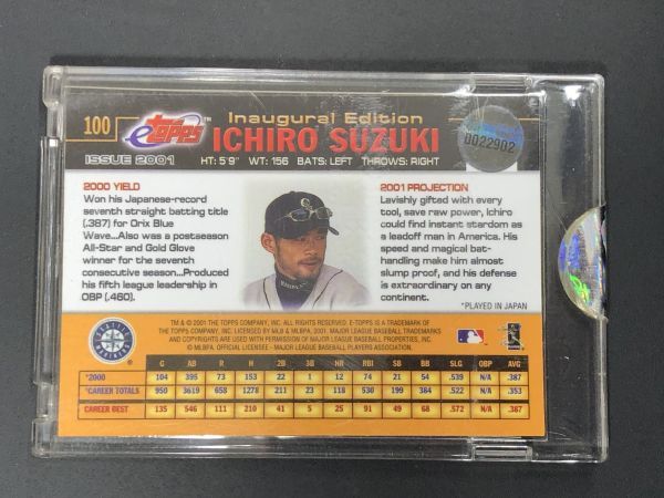 2001 e Topps Ichiro Suzuki Rookie Refractor イチロー RC ルーキー レアカードMLB Seattle Mariners メジャーリーグ トレカ ...