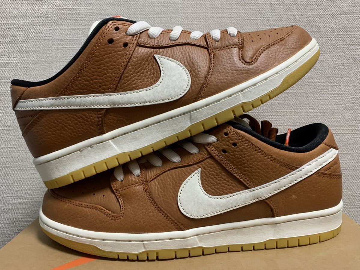 Size 28 NIKE DUNK SB LOW PRO ISO Orange Label Dark Russet 茶 US 10