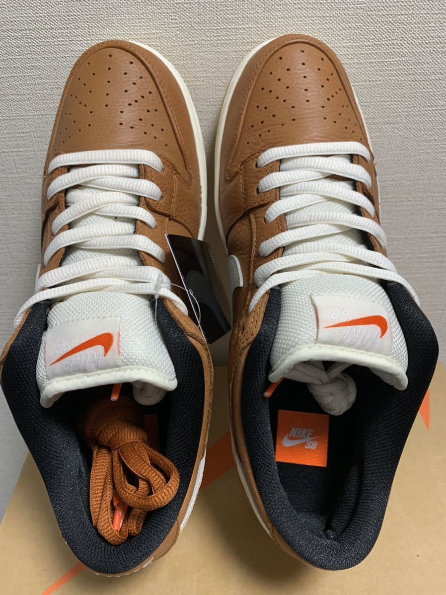 Size 28 NIKE DUNK SB LOW PRO ISO Orange Label Dark Russet 茶 US 10